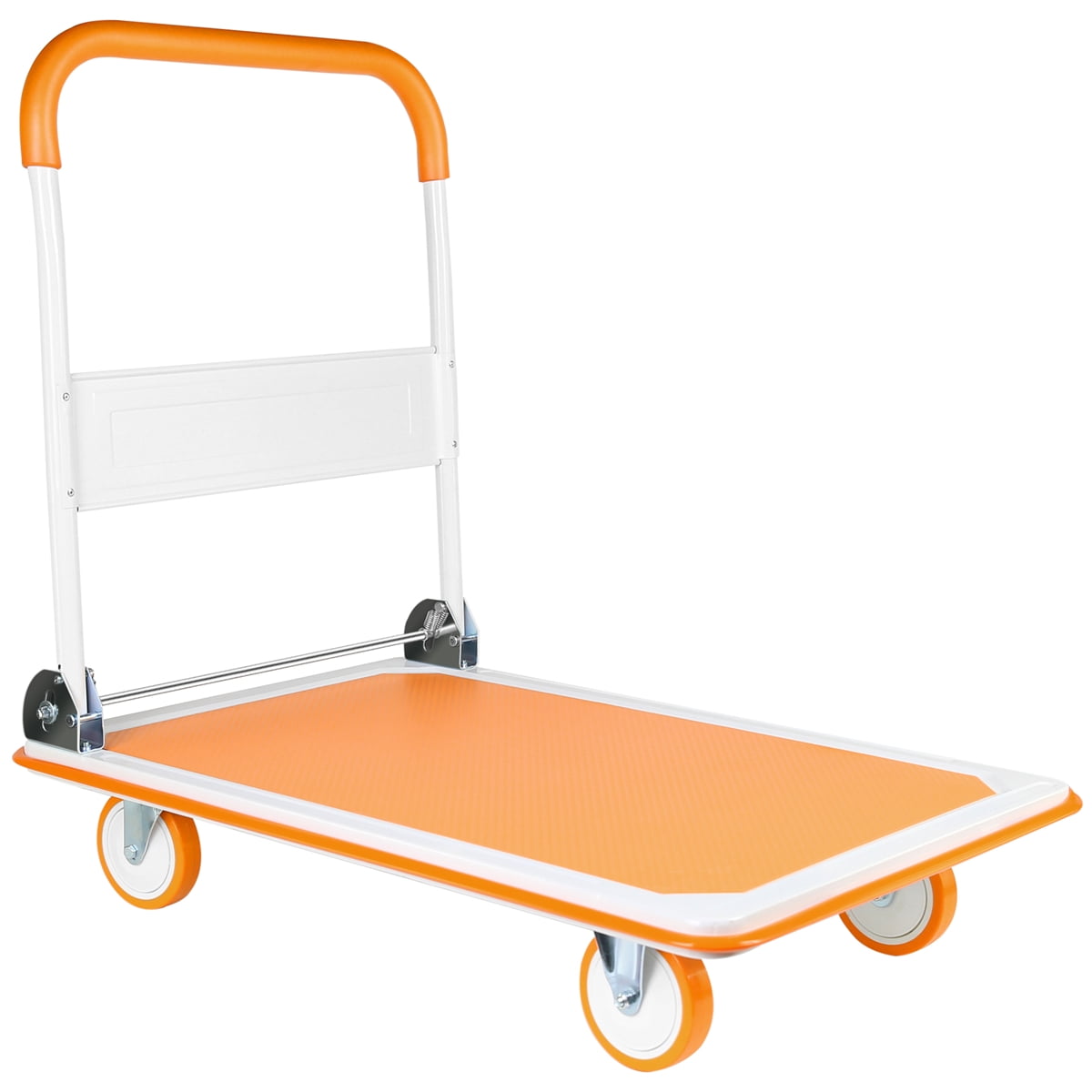 Foldable Push Cart Dolly, 660LBS Capacity Heavy Duty Platform Truck ...