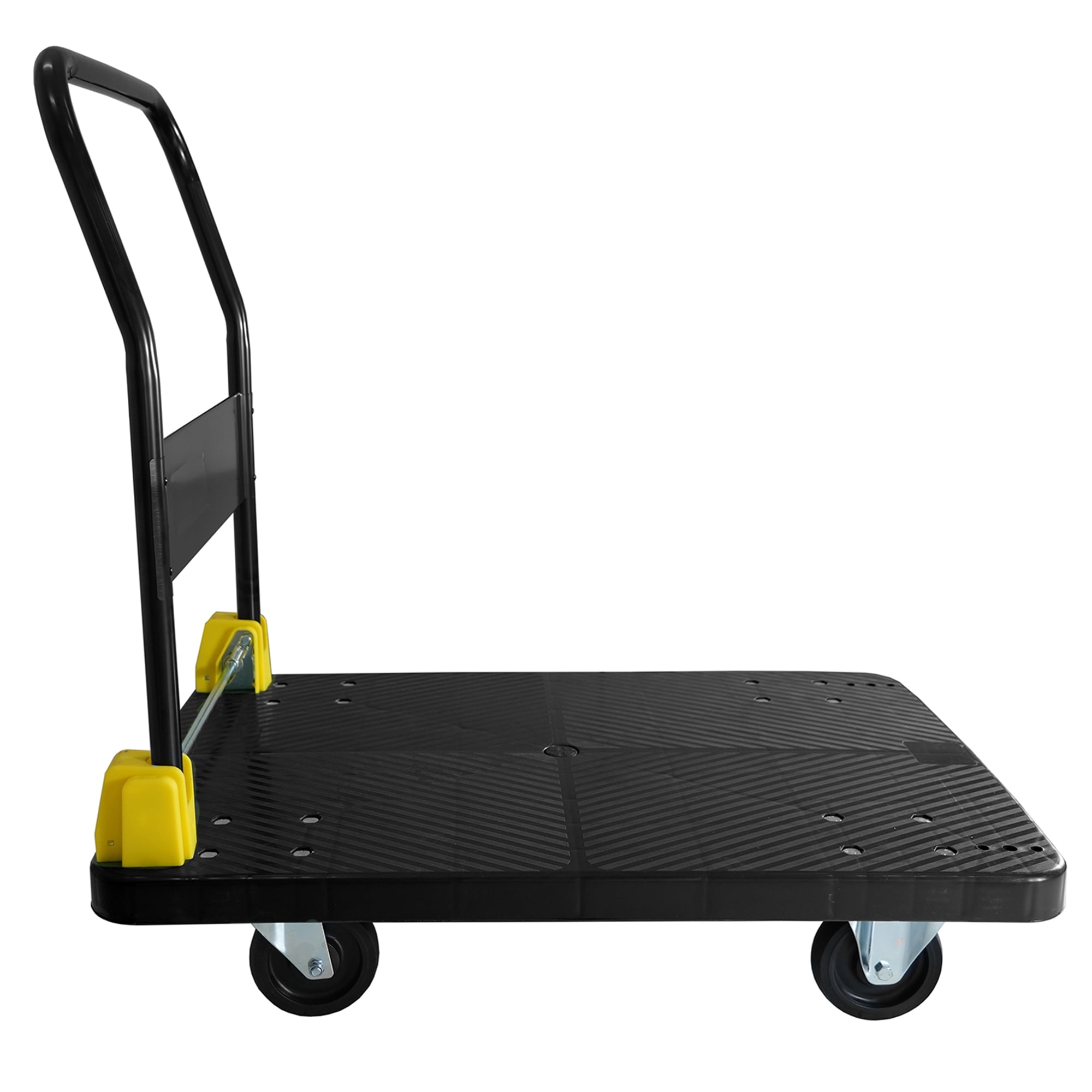 Foldable Push Cart Dolly, Heavy Duty Steel Platform Truck Cart with ...