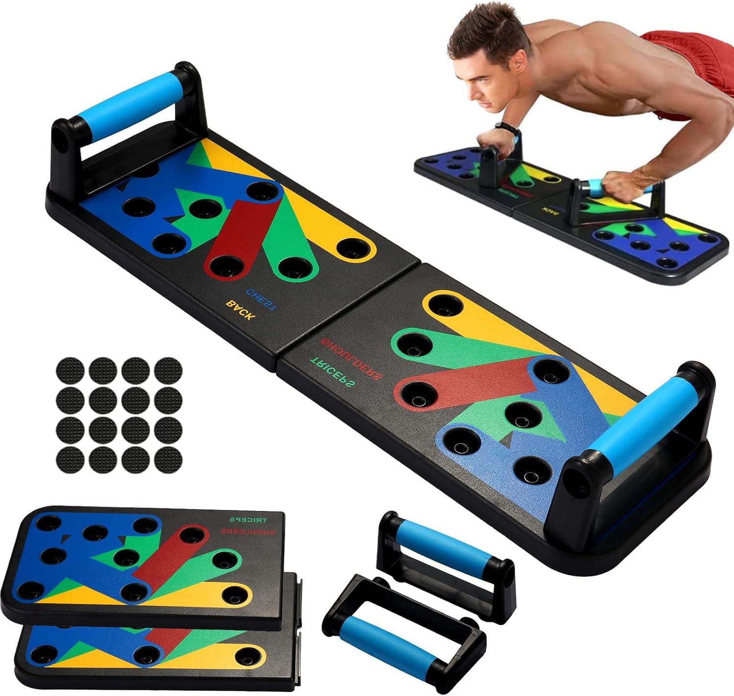 Foldable PushUp Stands Board Fitness,Workout Equipment for Gym, Men ...