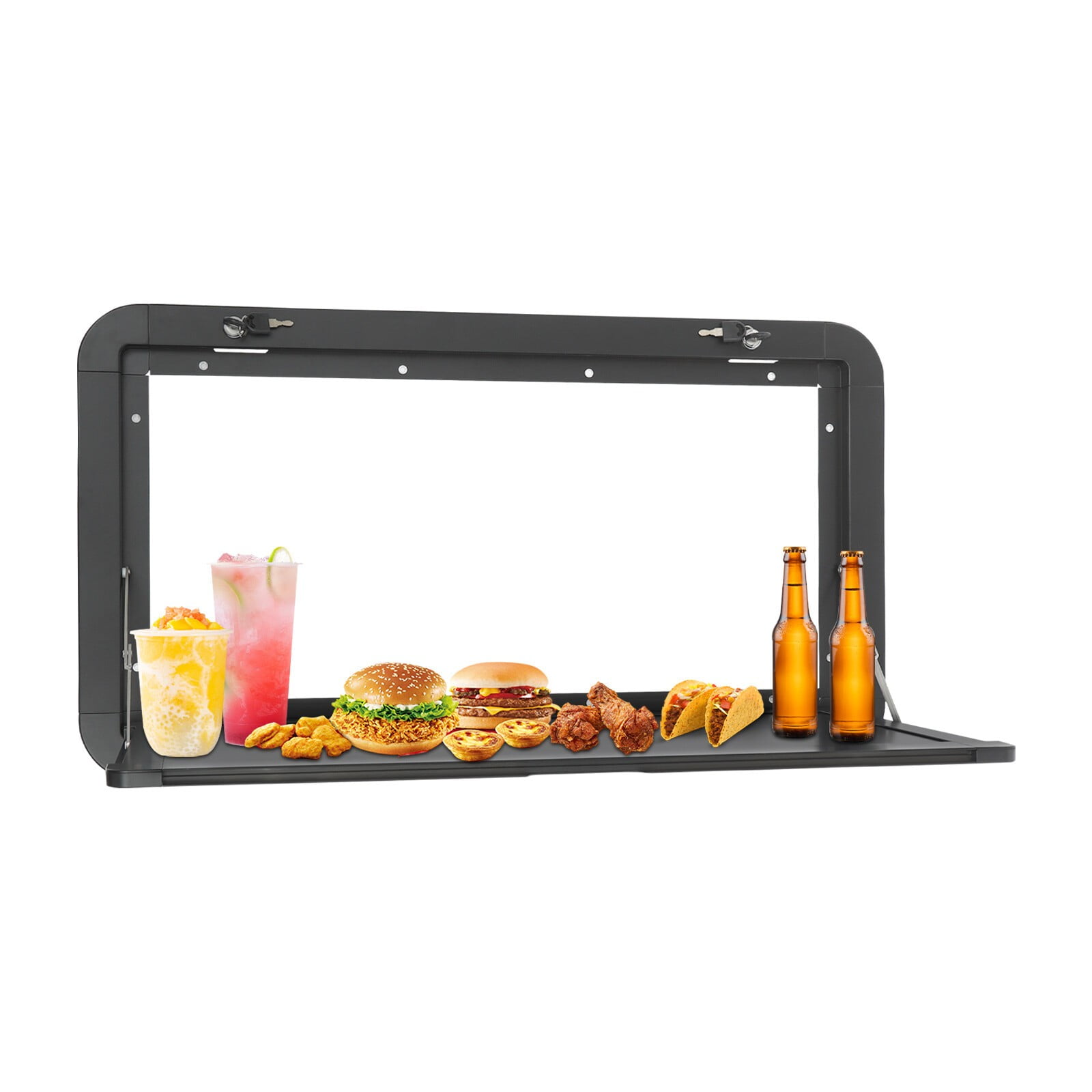 Foldable RV Table 31.5 x17.72 inch Black Wall Mount Folding Camper ...