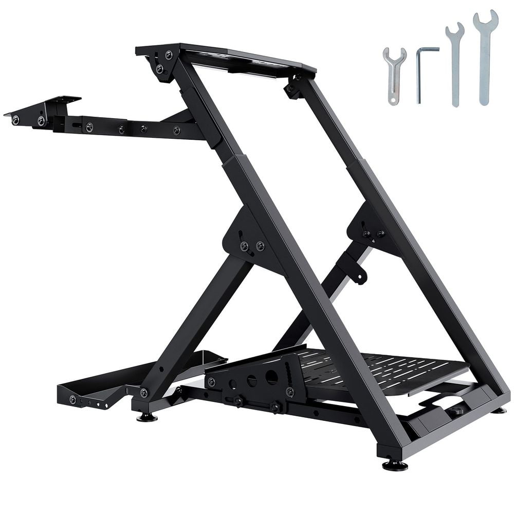 Foldable Racing Steering Wheel Stand, Height Adjustable Universal Base ...