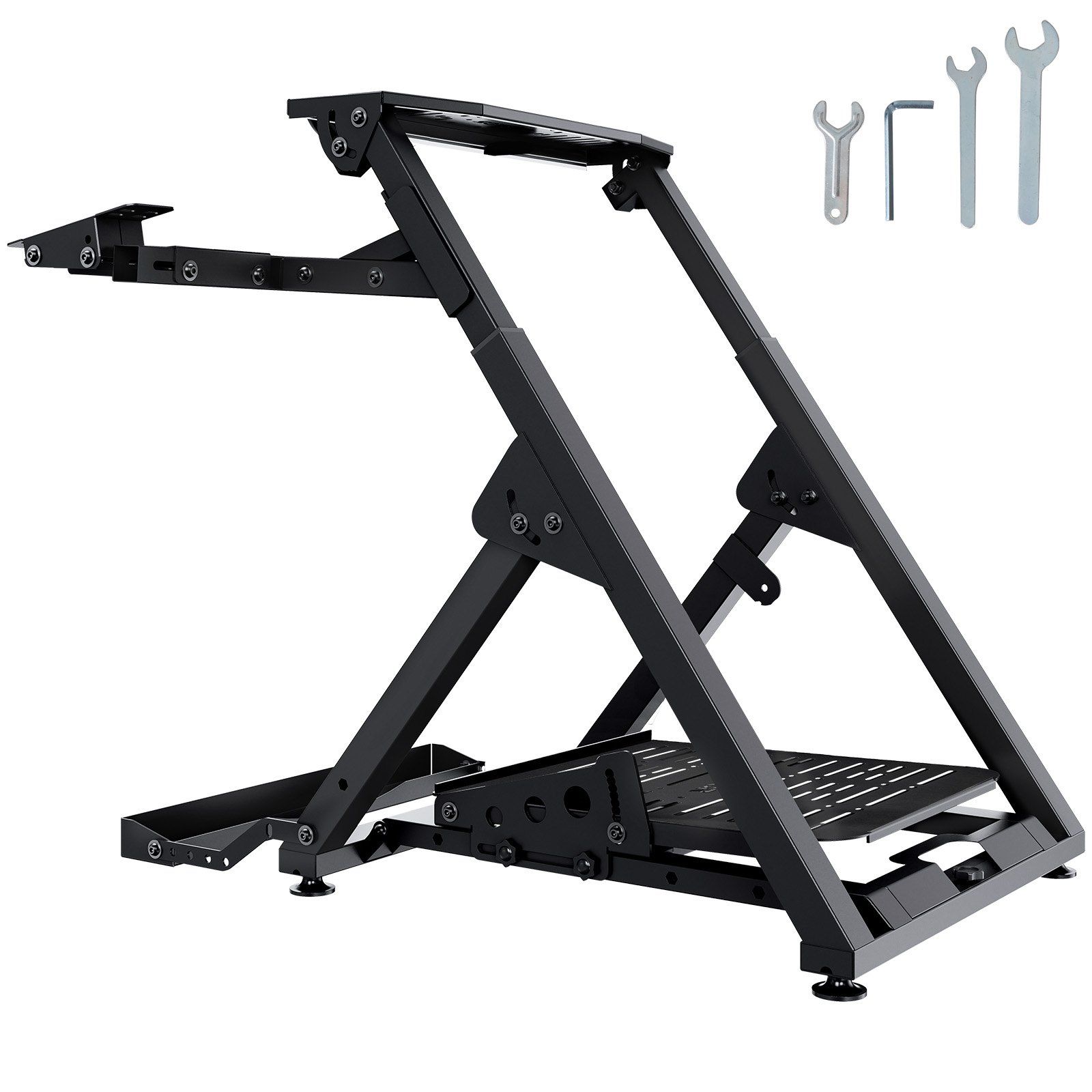 Foldable Racing Steering Wheel Stand, Height Adjustable Universal Base ...