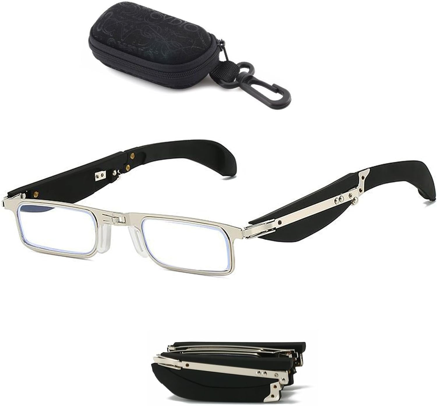 Foldable Reading Glasses with Anti Blue Light Protection - Portable ...