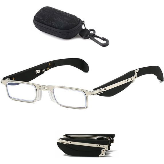 Foldable Reading Glasses with Anti Blue Light Protection - Portable ...