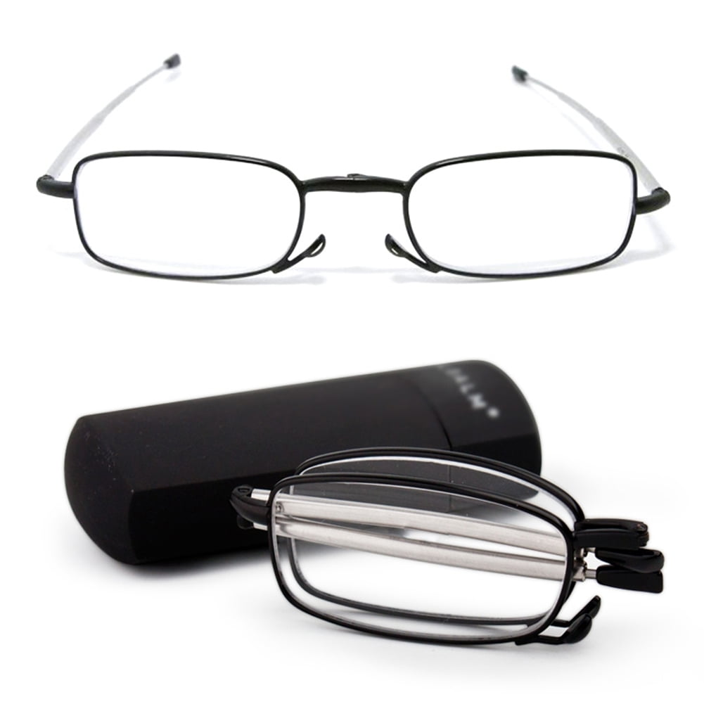 Foldable Reading Glasses with Strength +1.5/+2/+2.5 and Hard Travel ...
