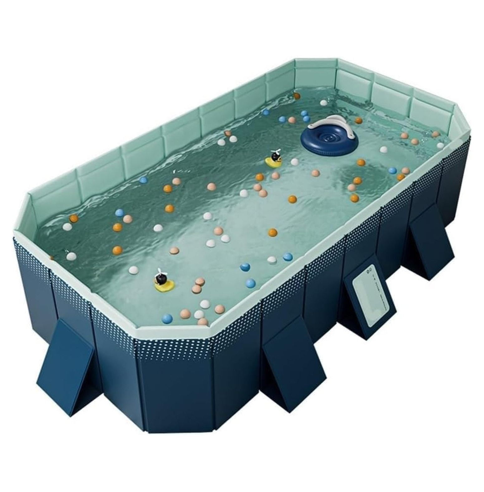Foldable Rectangular Summer Outdoor Large Pools - Above Ground Swimming ...