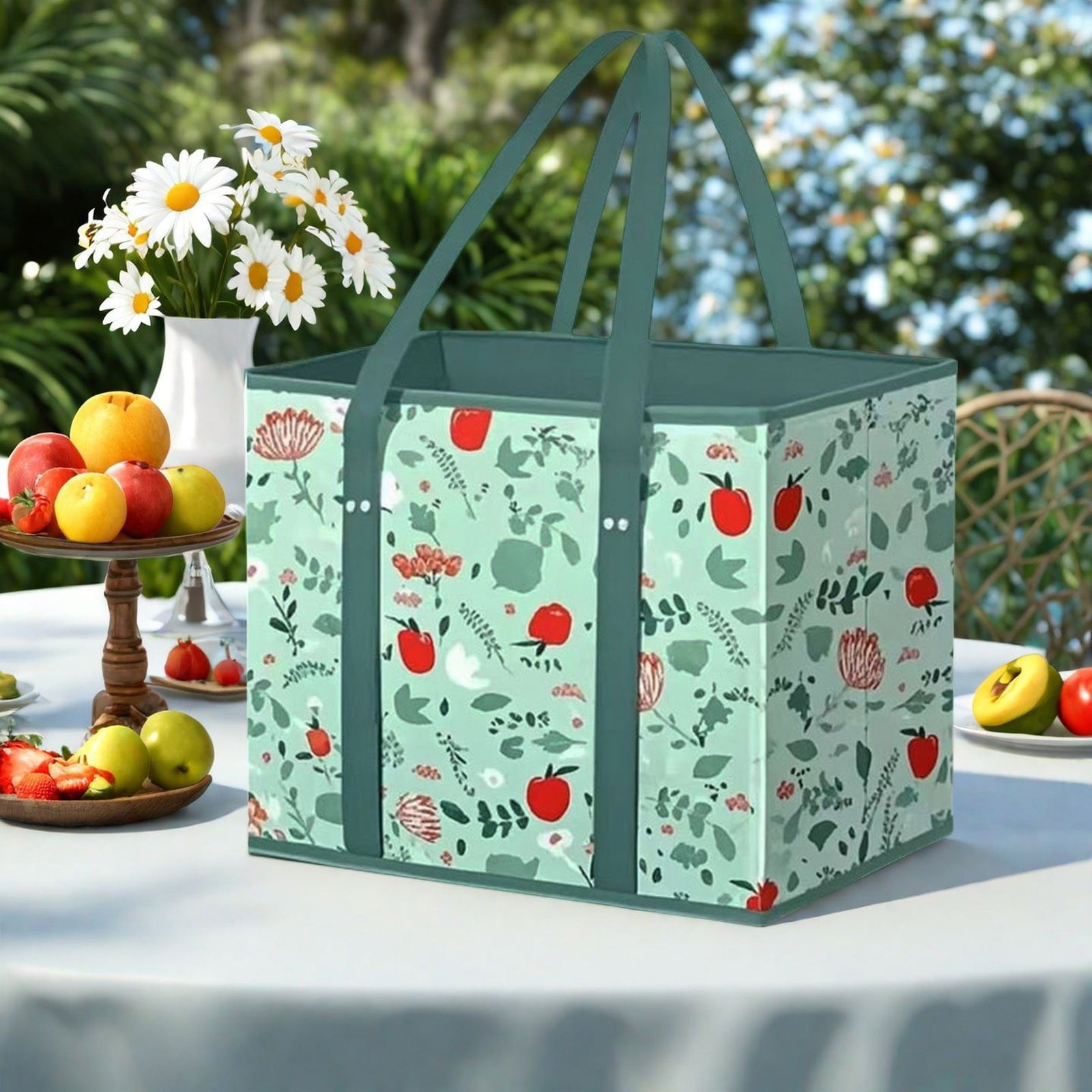 Foldable Reusable Grocery Bags with Reinforced Handles Extra Large ...