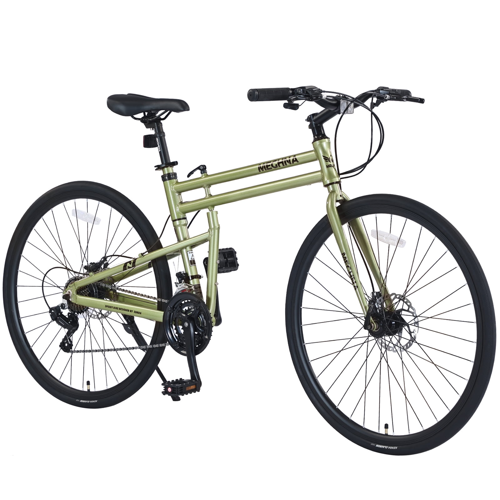 Foldable Road Bike for Adult, 700C Hybrid Bike Men Women 21 Speed ...