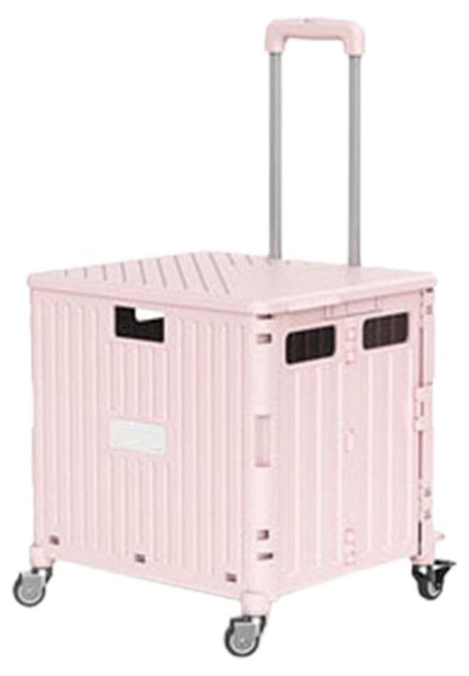 Foldable Rolling Crate Trolley Cart with Wheels Foldable Utility Cart ...