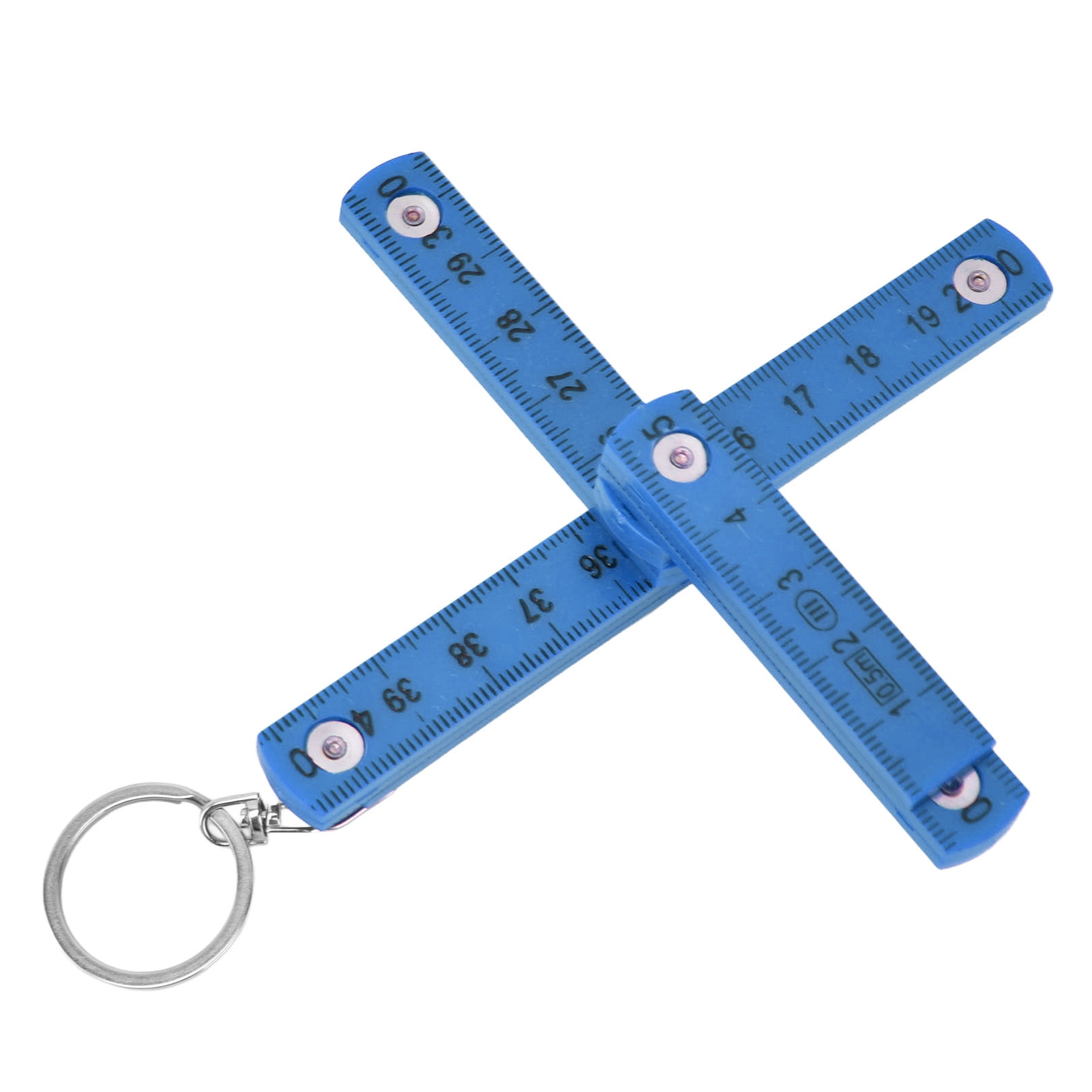 Foldable Ruler, Plastic Folding Ruler Compact With Key Ring For ...