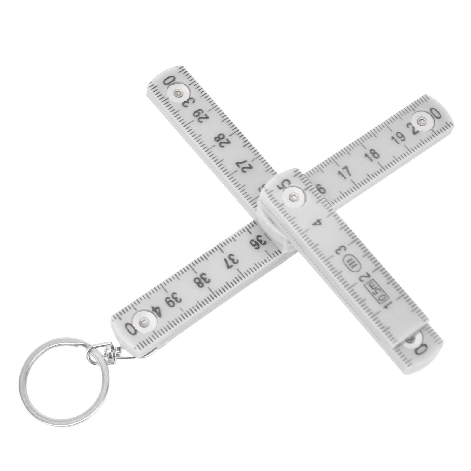 Foldable Ruler, Plastic Folding Ruler Compact With Key Ring For ...