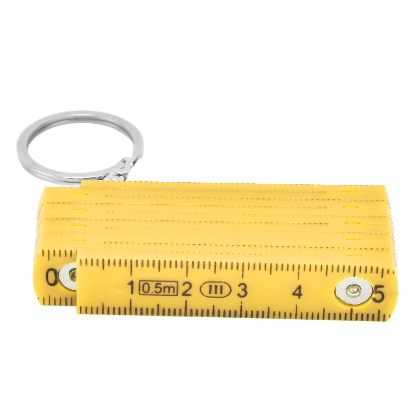 Foldable Ruler, Plastic Folding Ruler Compact with Key Ring for ...