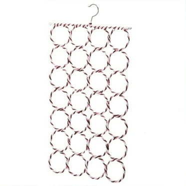 PWFE 2pcs Space Saver Tie Belt Organizer Storage Rack, Rotating Hanger ...