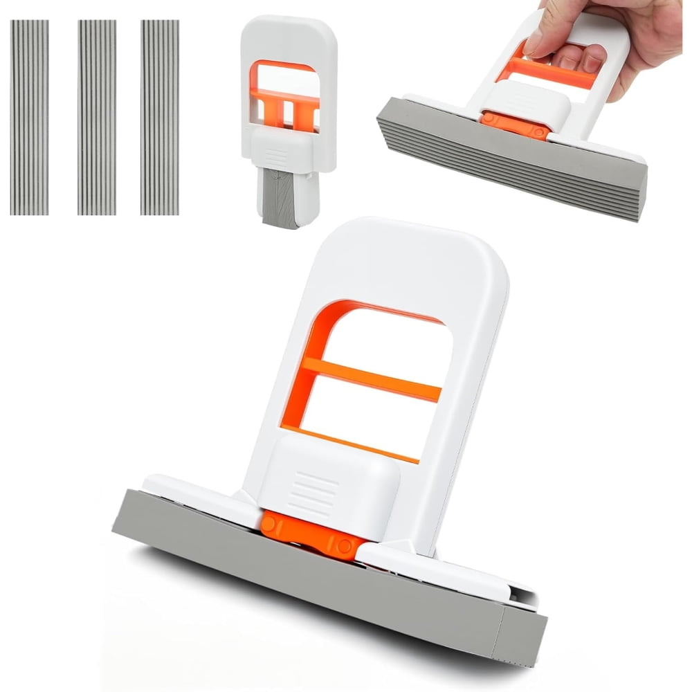 Foldable Self-Squeezing Mini Sponge Mop with One-Hand Squeeze Handle ...