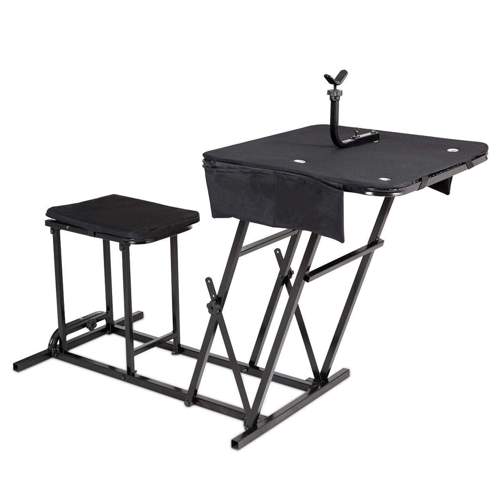 Foldable Shooting Table Seat Set, Portable Adjustable Shooting Bench ...