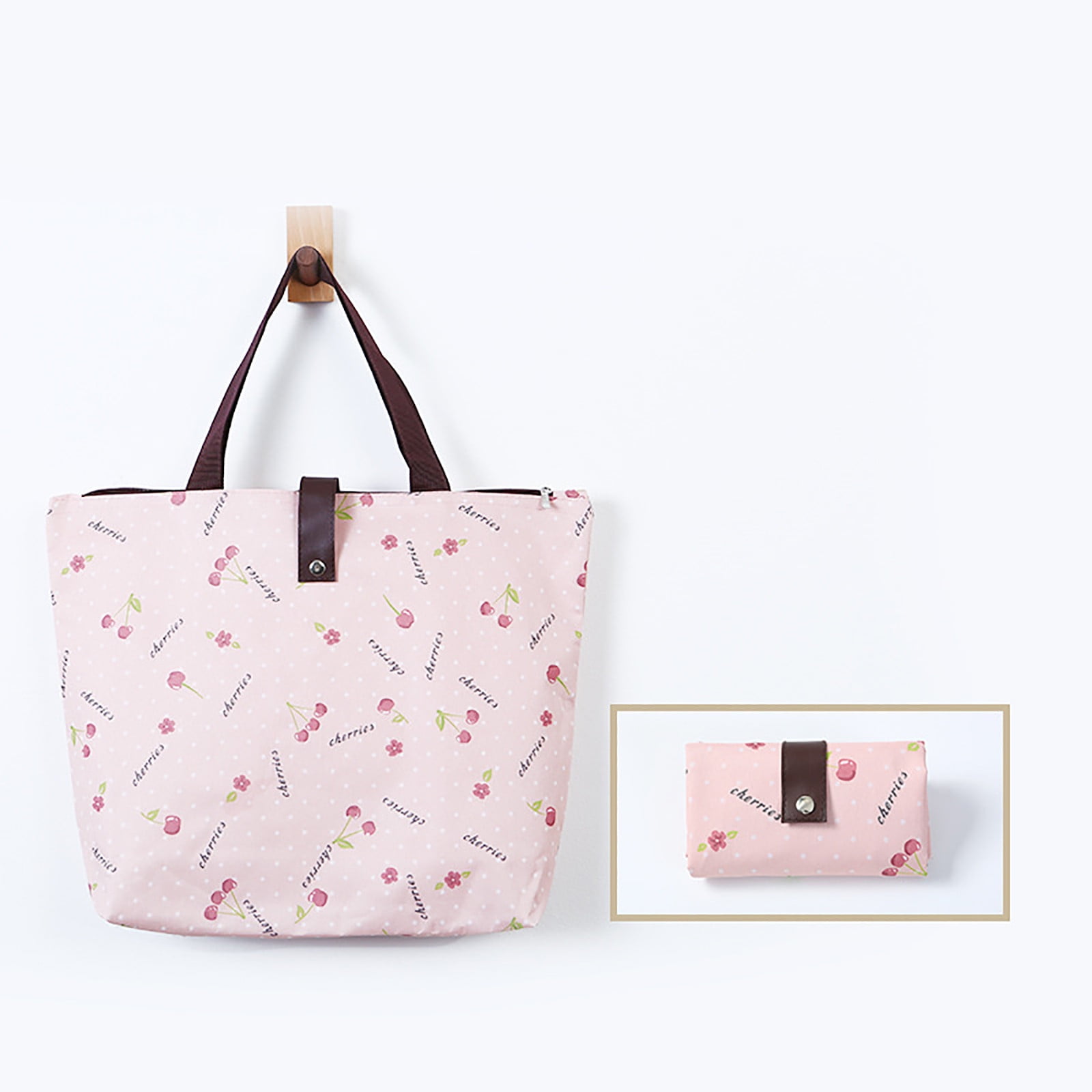 Foldable Shopping Bag 600d Portable Cloth Tote with 45.5 X 32 X 12 Cm ...