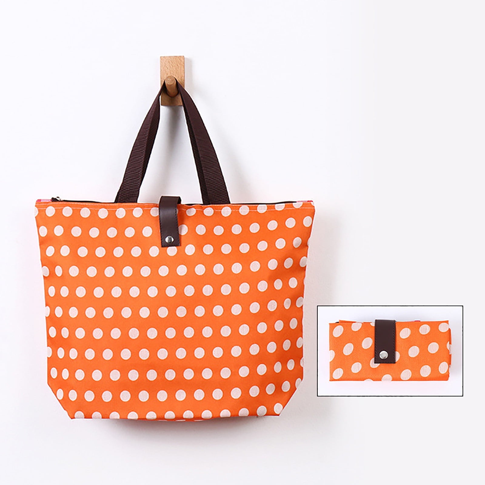 Foldable Shopping Bag 600d Portable Cloth Tote with 45.5 X 32 X 12 Cm ...