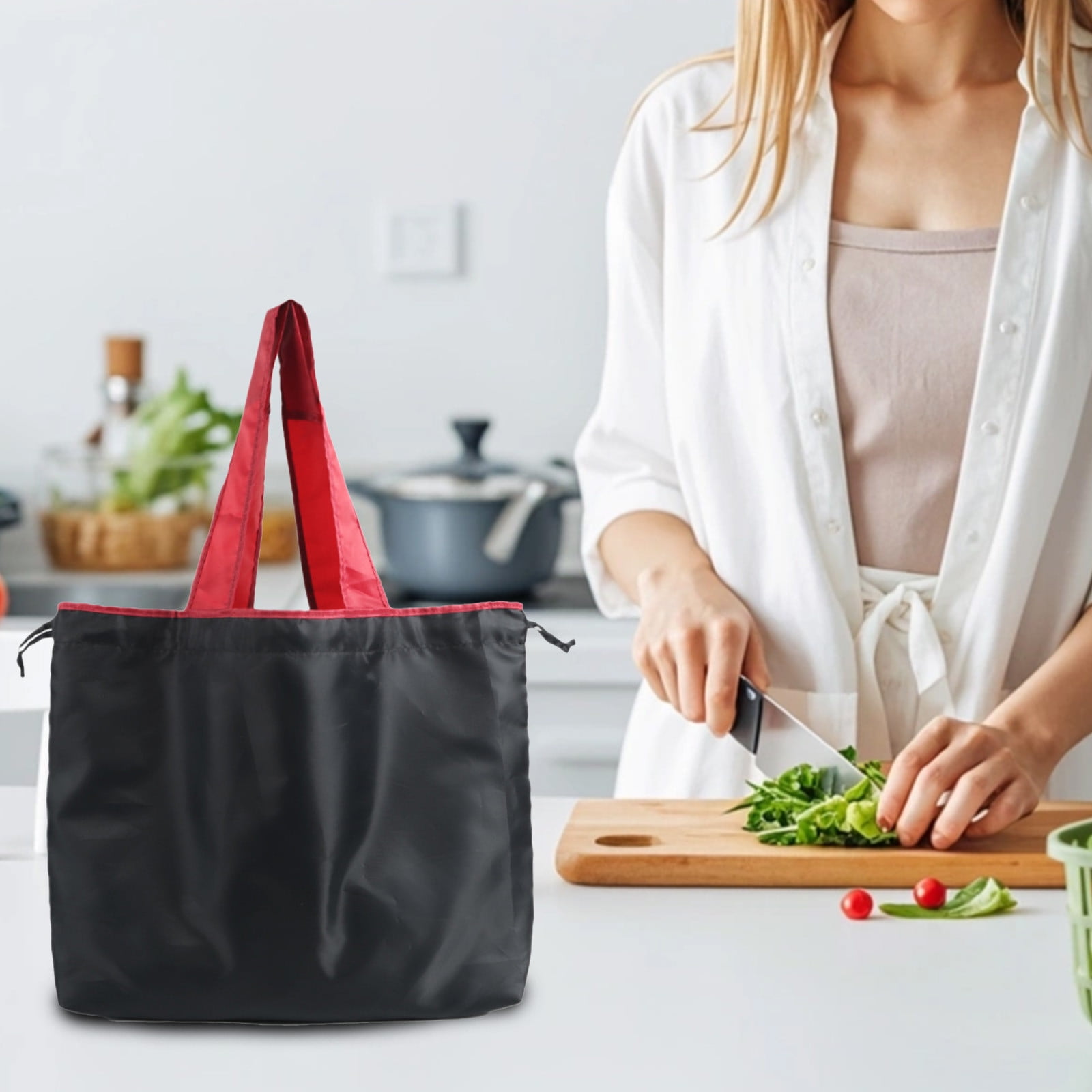 Foldable Shopping Bag, Portable Reusable Tote, Compact Storage and ...