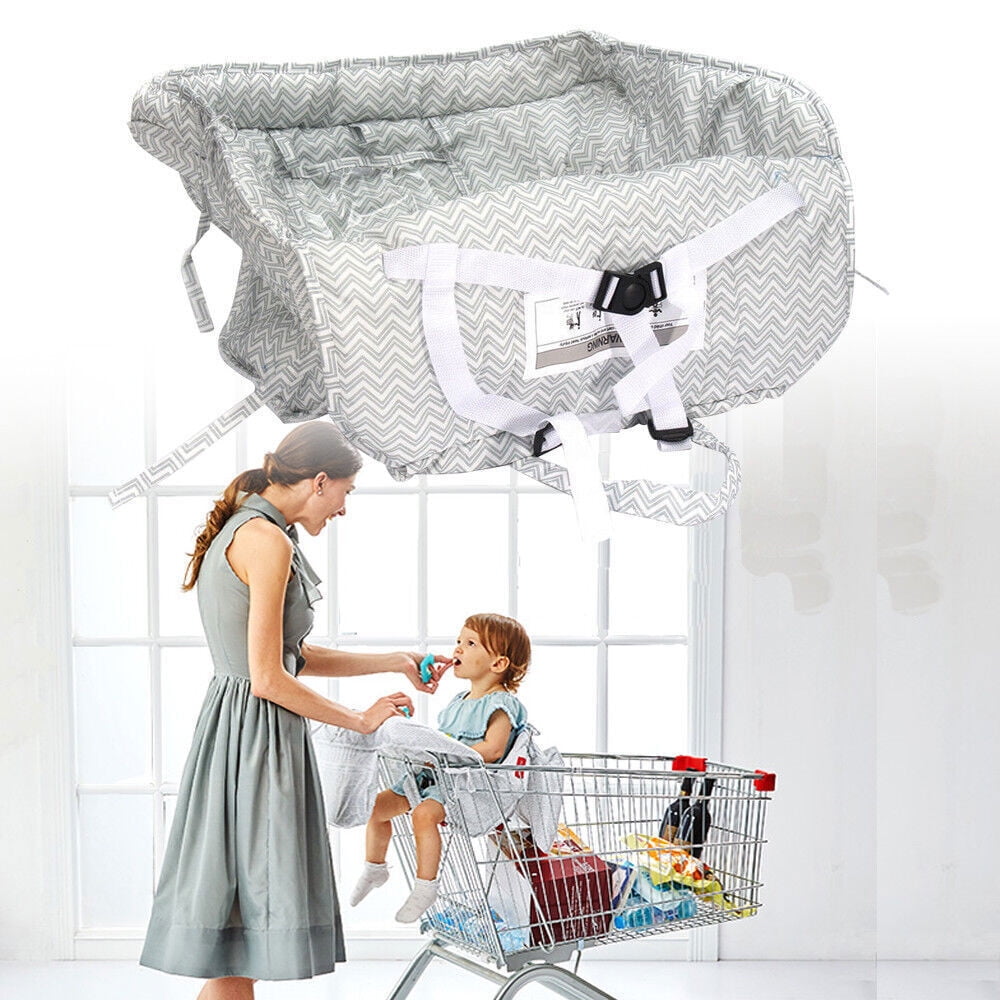 Foldable Shopping Cart Cover Baby Toddler Trolley Chair Seat Mat ...