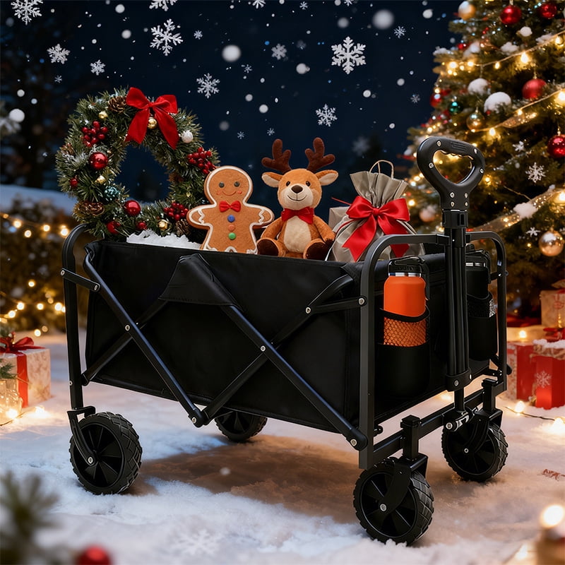 Foldable Shopping Trolley, 600D Waterproof Oxford Cloth, All-Terrain ...