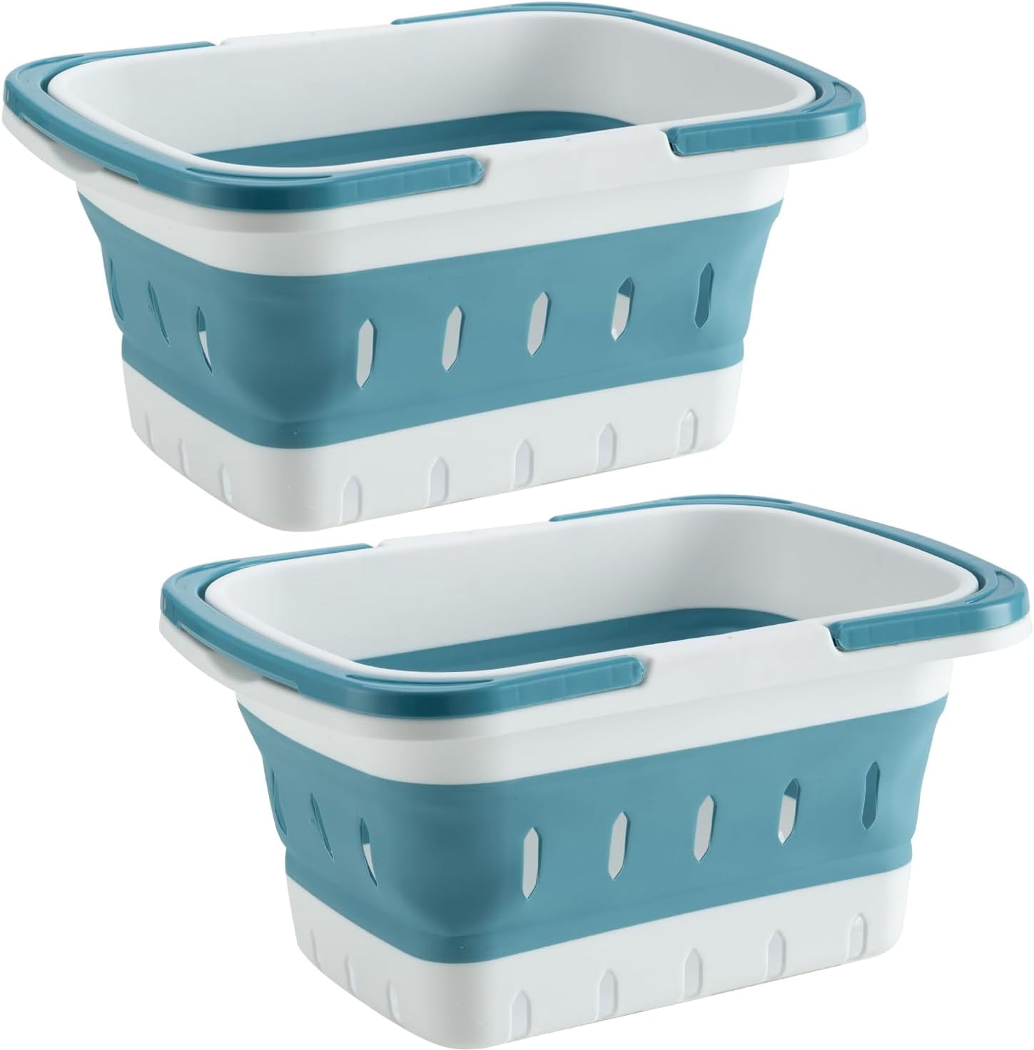 Foldable Shower Caddy – 2-Pack Waterproof Toiletries Organizer for ...