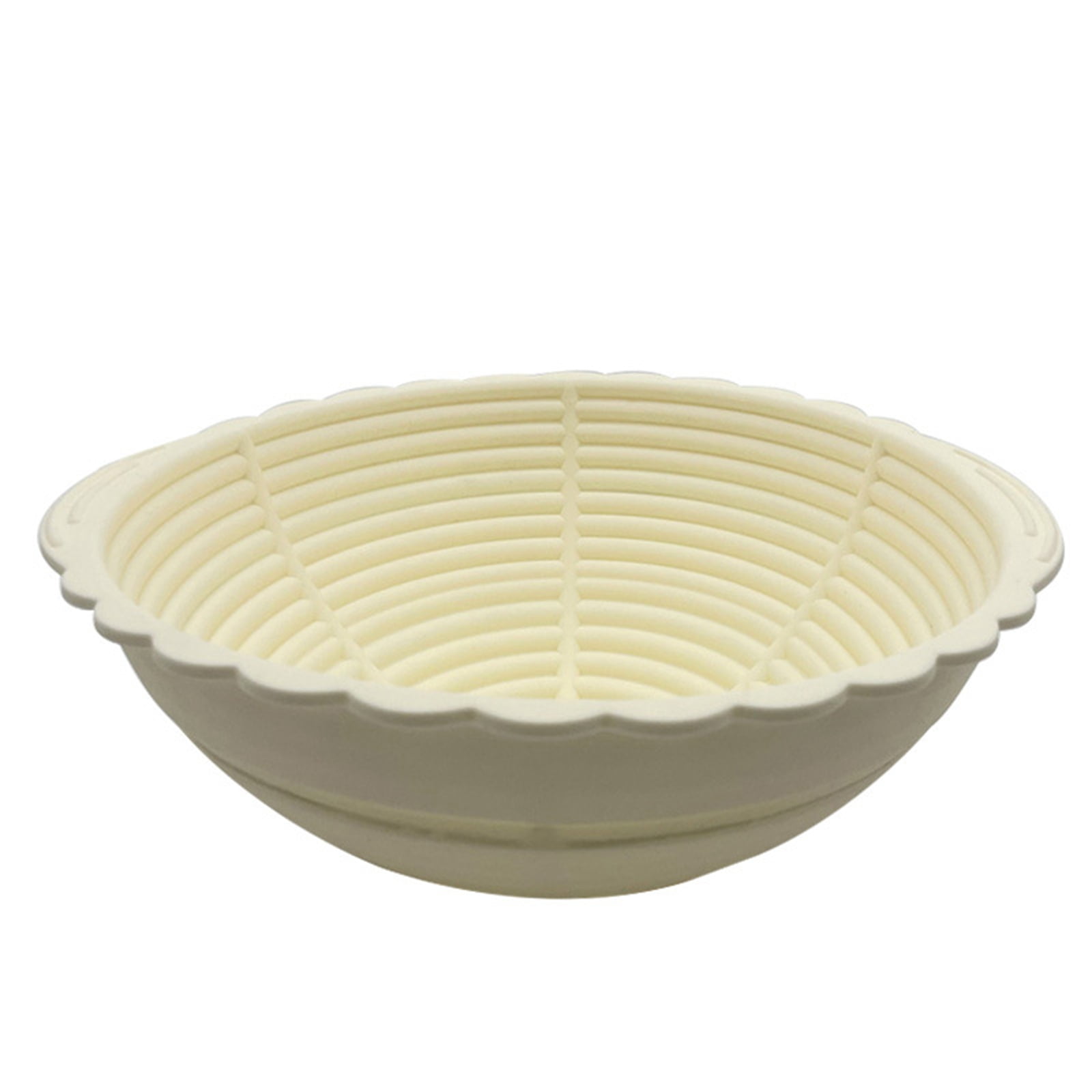 Foldable Silicone Banneton Bread Proofing Basket 10 inch Collapsible Thickened Oval Round ...