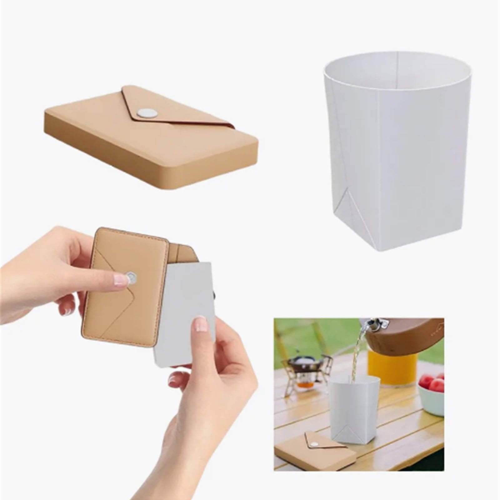 Foldable Silicone Water Cup (for Outdoor Camping), Portable Juice ...