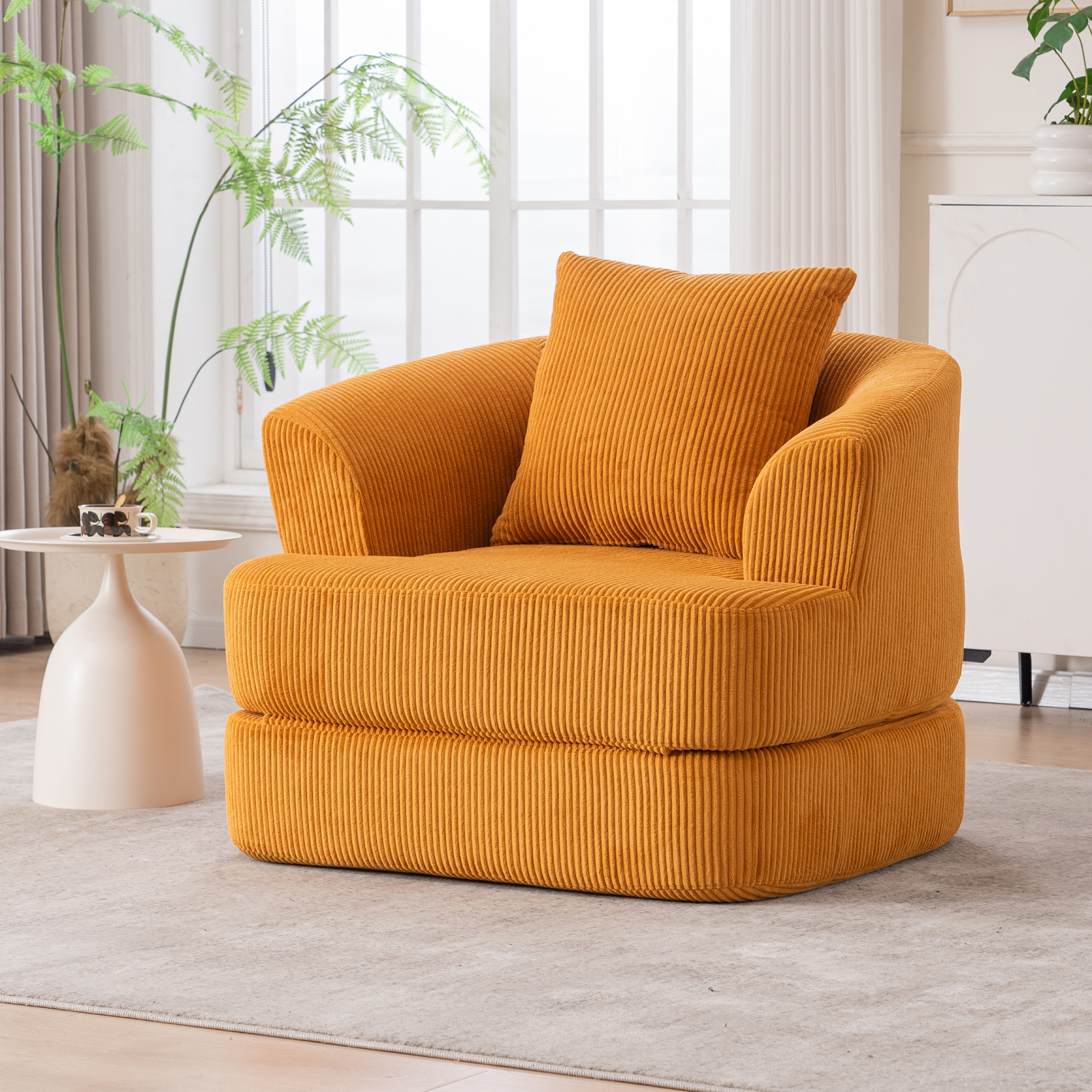 Foldable Single Recliner, Ultra-Portable Folding Lounge Chair with ...