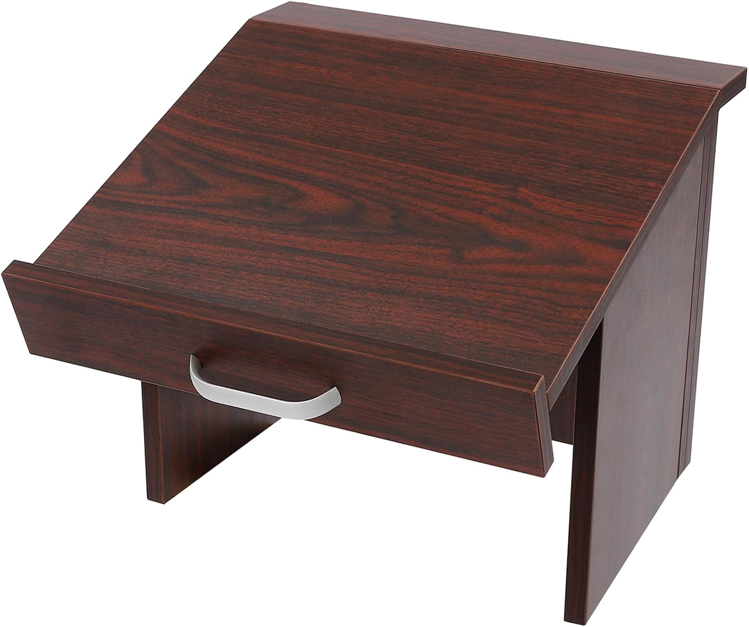 Foldable Slanted Tabletop Podium, Wooden Desktop Lectern, Portable ...