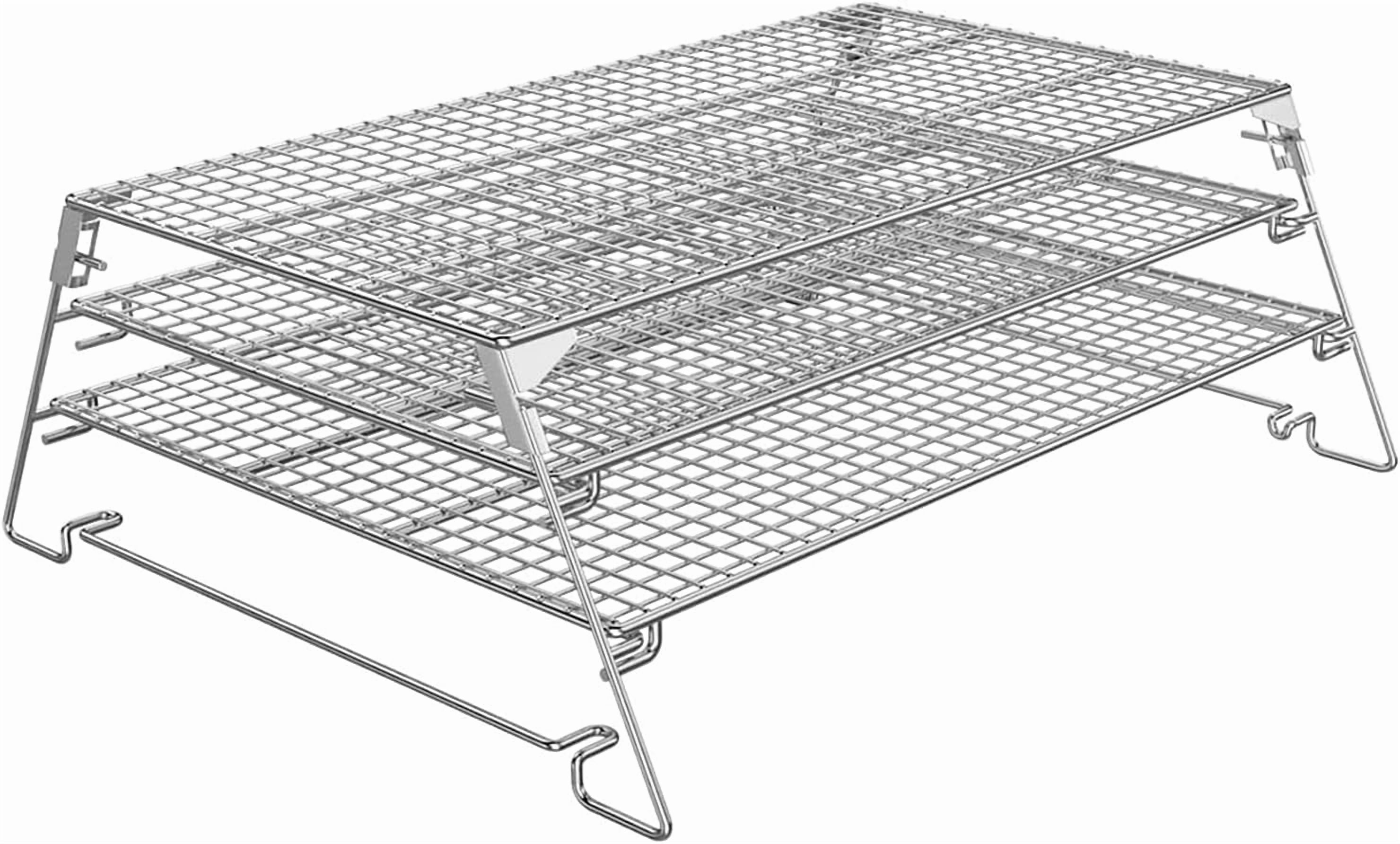 Foldable Sliding 3 Tiered Jerky Rack Warming Rack, Extension Cooking ...