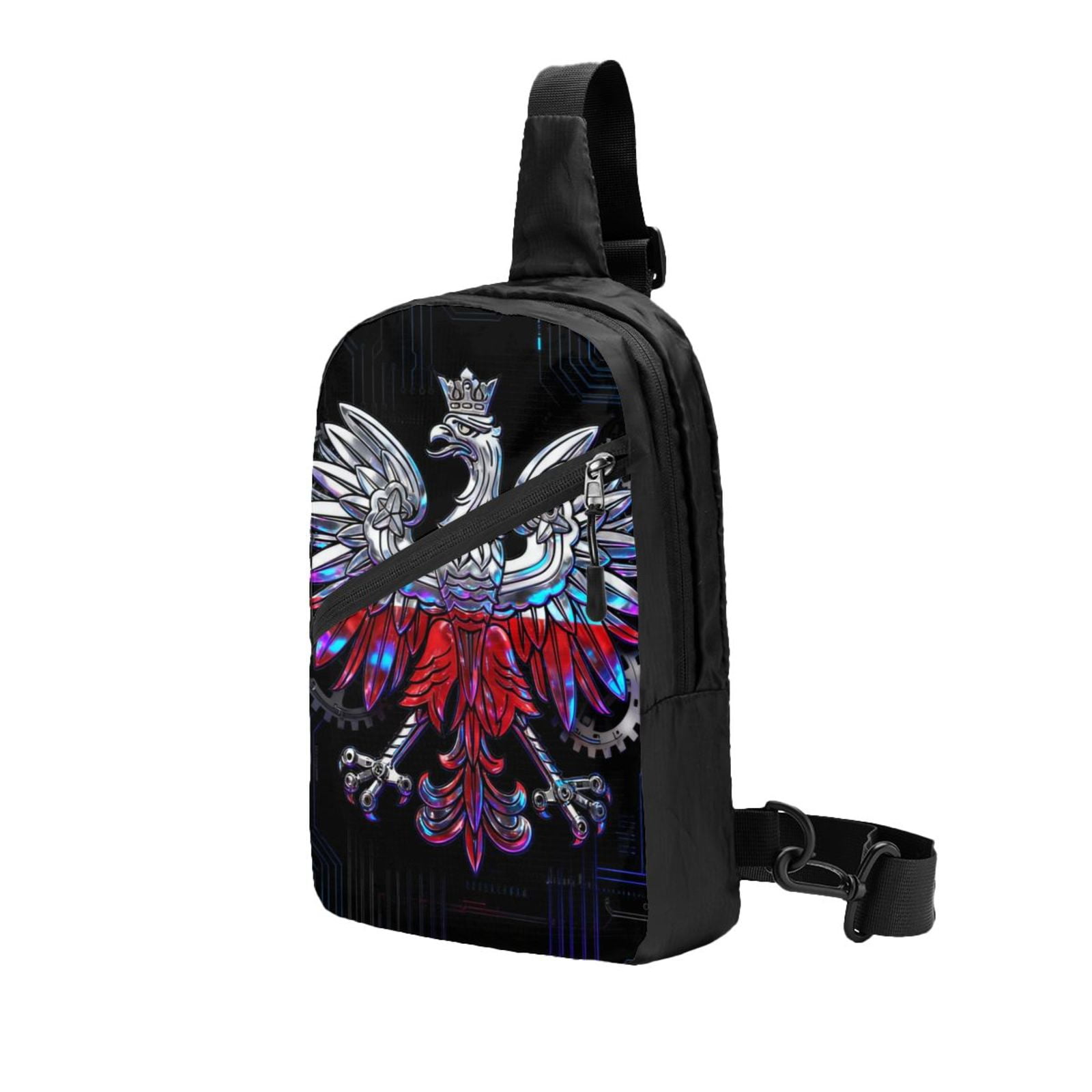 Foldable Sling Backpack Packable Daypack Polish-Flag-Eagle Collapsible ...