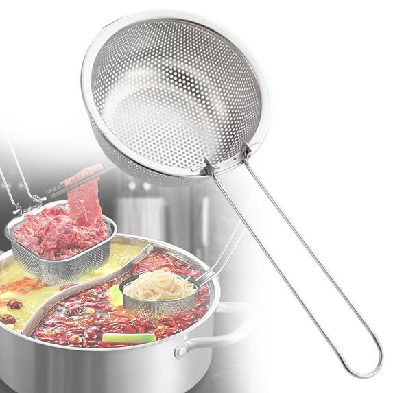 Foldable Slotted Spoon TASTAN Foldable Handle Slotted Strainer Spoon ...