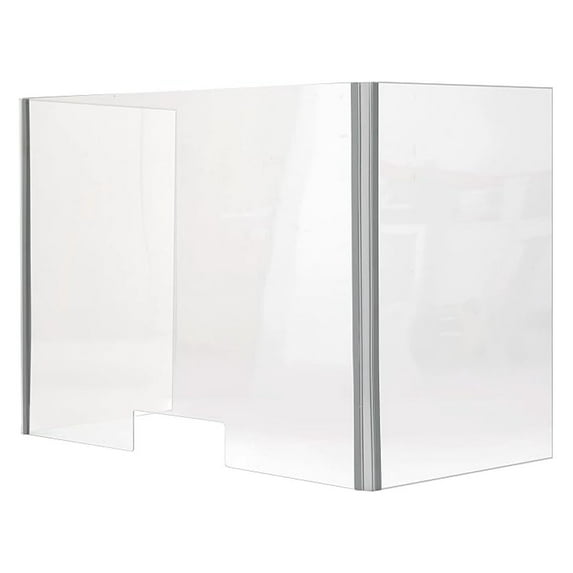 Foldable Sneeze Guard with Slot Cough Barrier Protective Shield ...