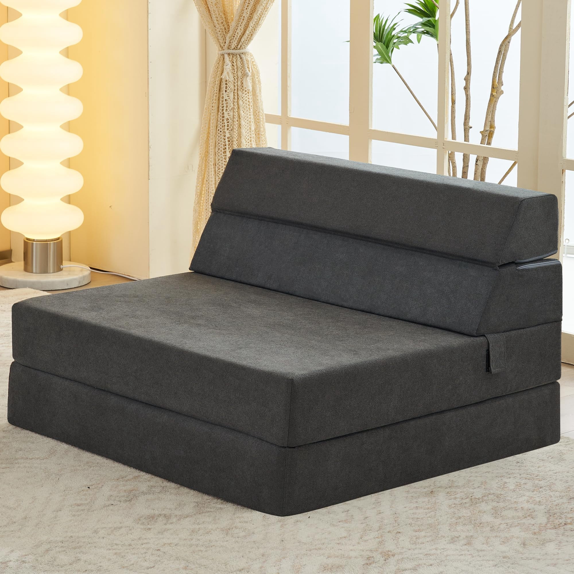 Foldable Sofa Bed Soft Foam Convertible Sleeper Chair Luxury Miss ...