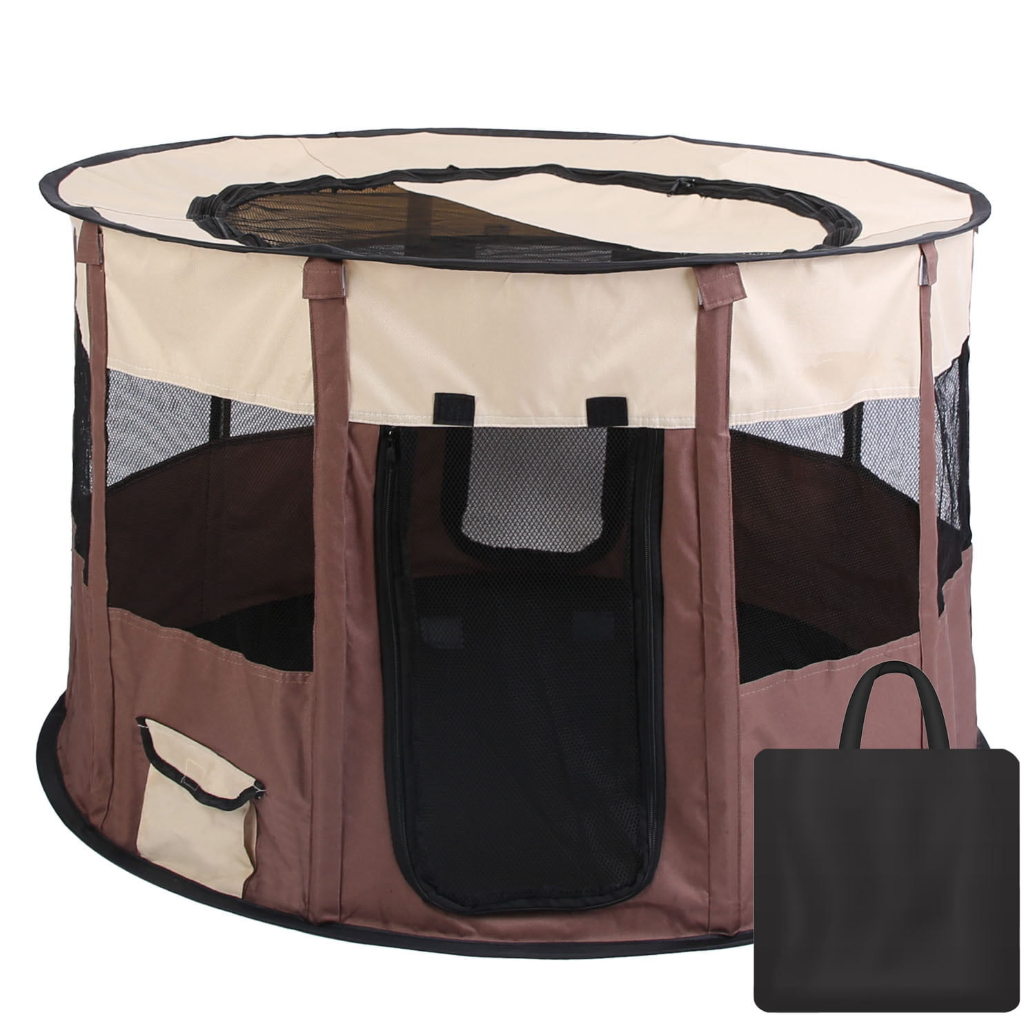 Foldable Soft Dog Play Tent Portable Waterproof Mesh Cats Pet Tent ...