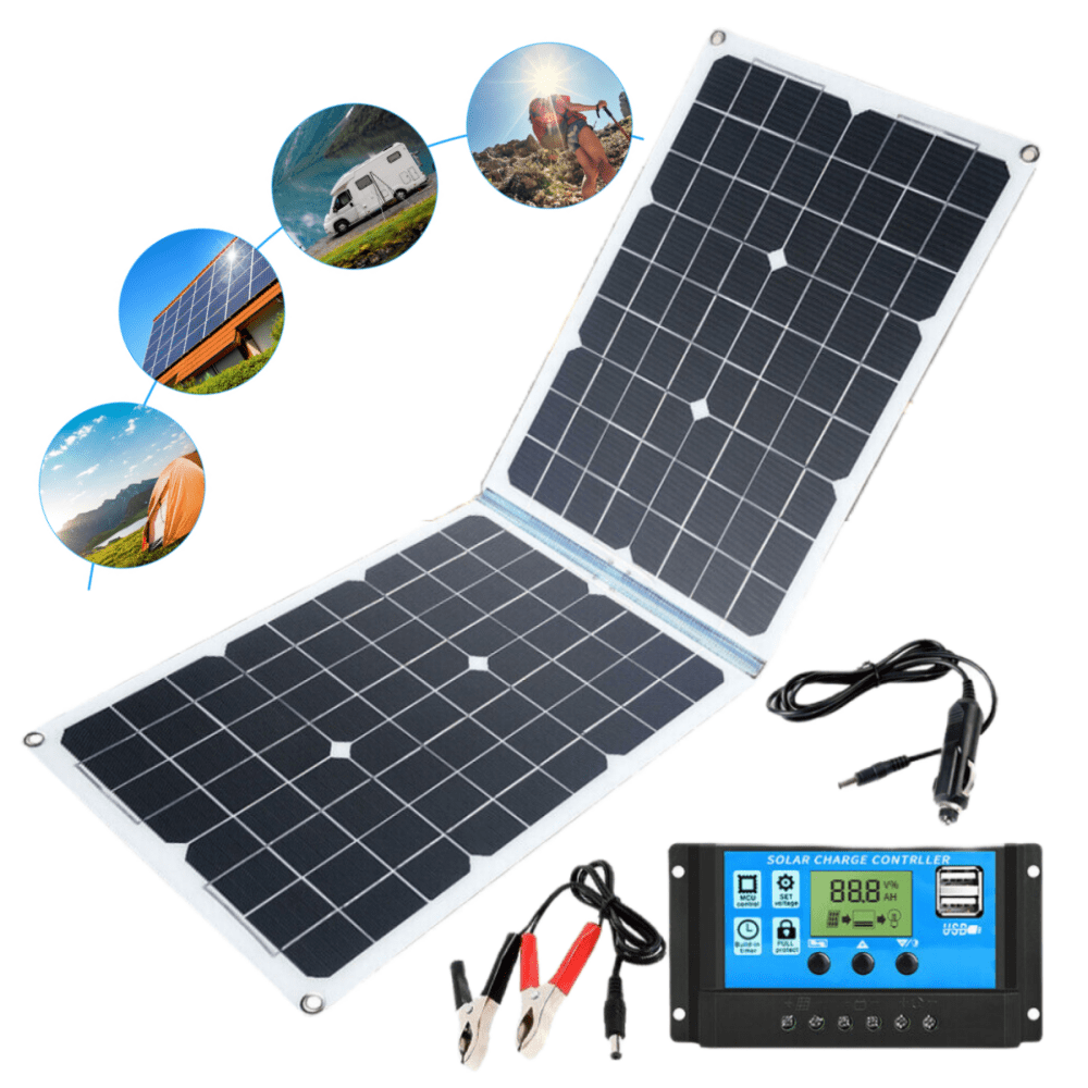 600W Foldable Solar Panel - Portable, High Wattage, Charge Box Backup ...