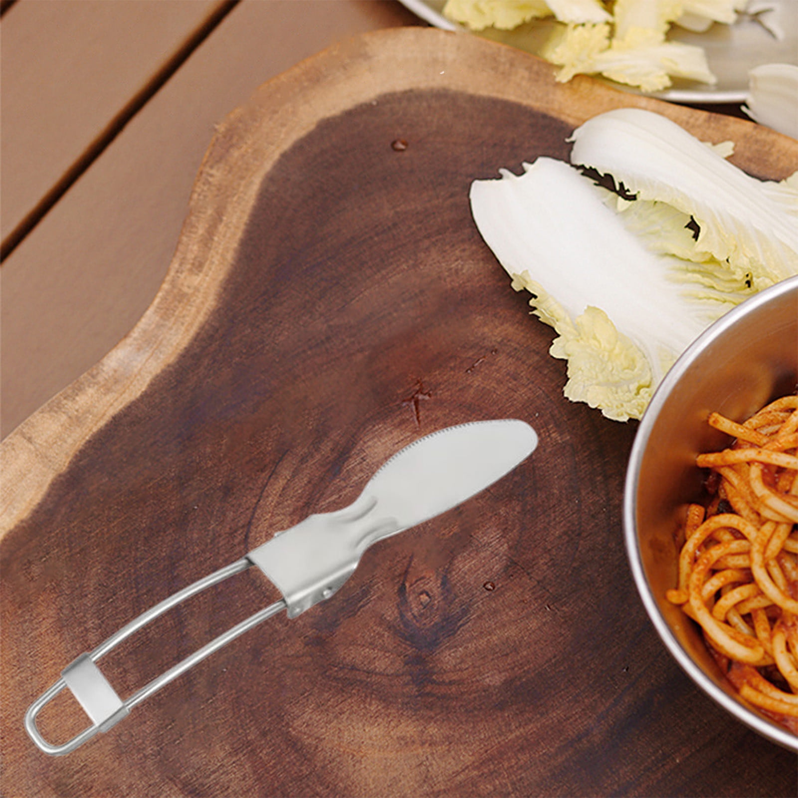 Foldable Spoon And Fork Set, Folding Spoon Fork Knife Set, Stainless ...