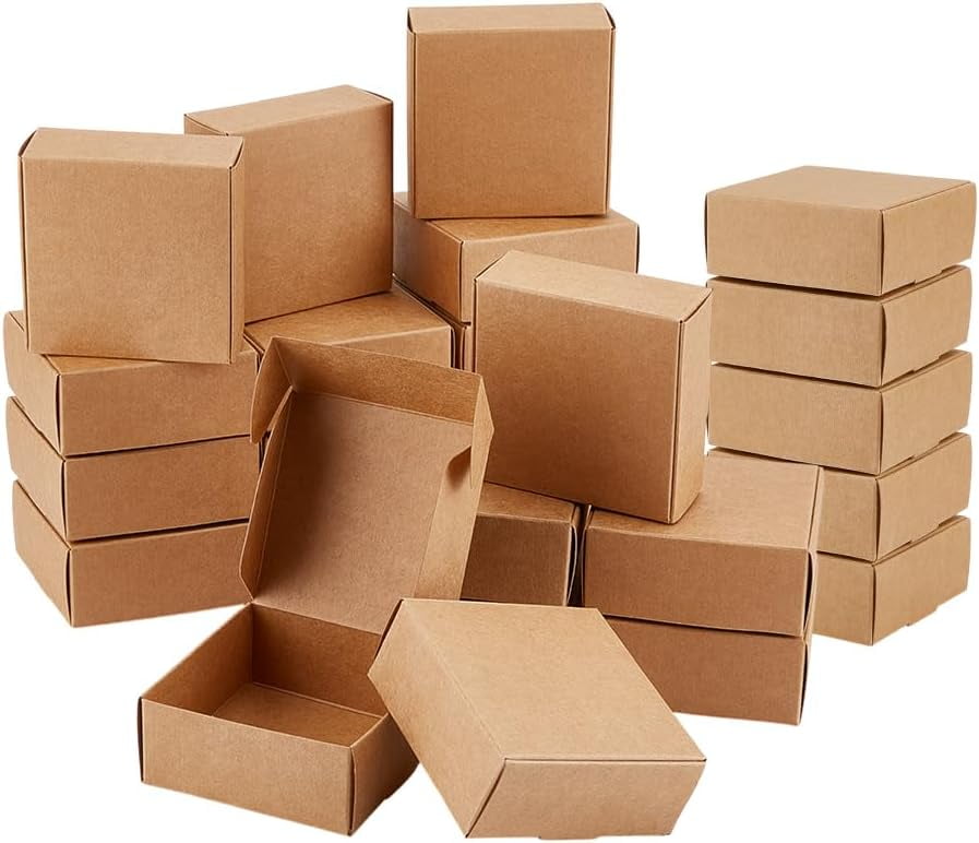 Foldable Square Paper Storage Gift Boxes Paper Packaging Cases ...