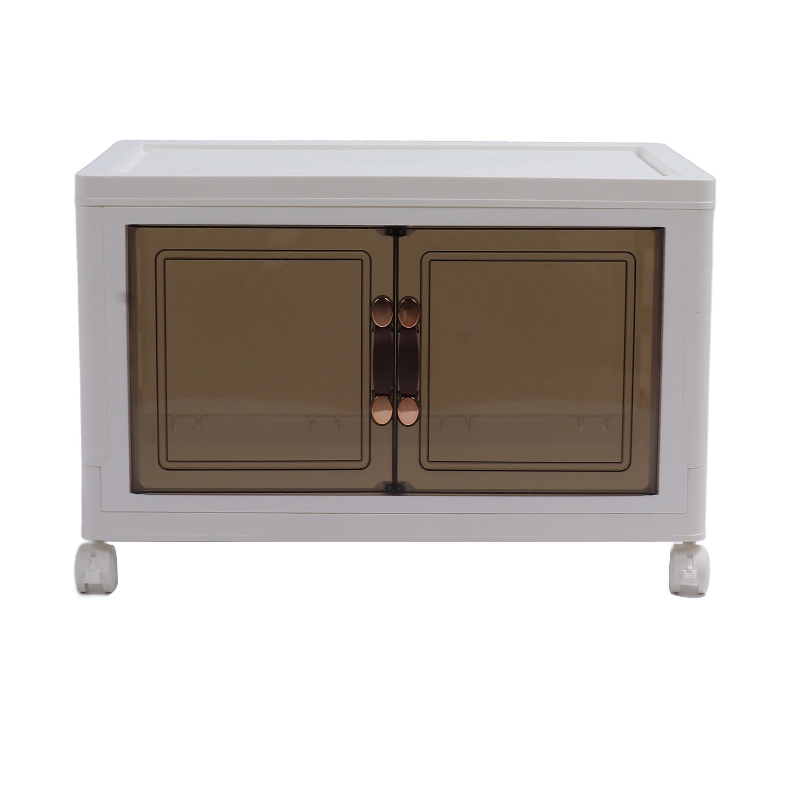 Foldable Stackable Storage Box Magnetic Double Door Lockable Wheel ...