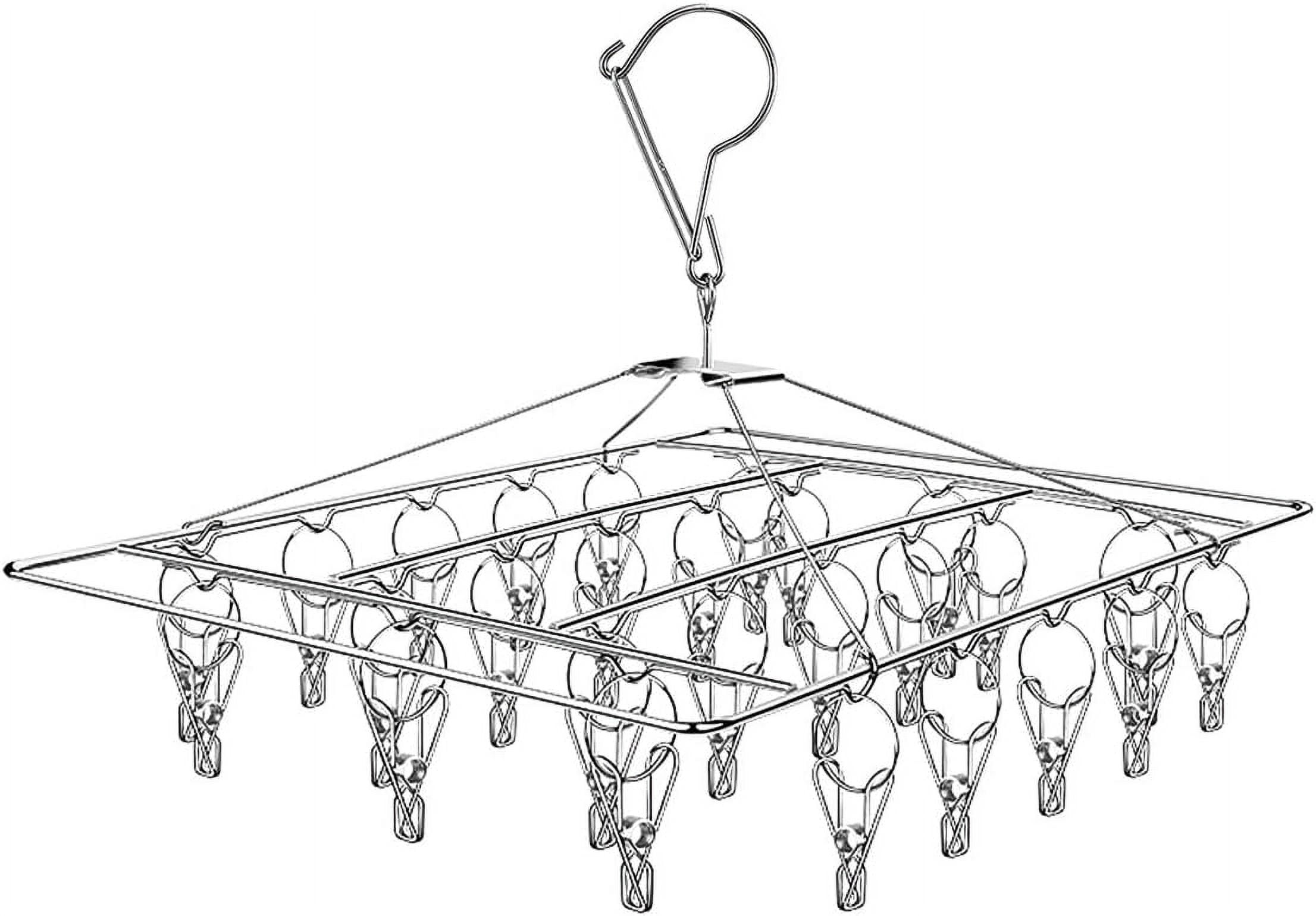 Foldable Stainless Steel Clip Drying Hangers For Underwear, Non ...