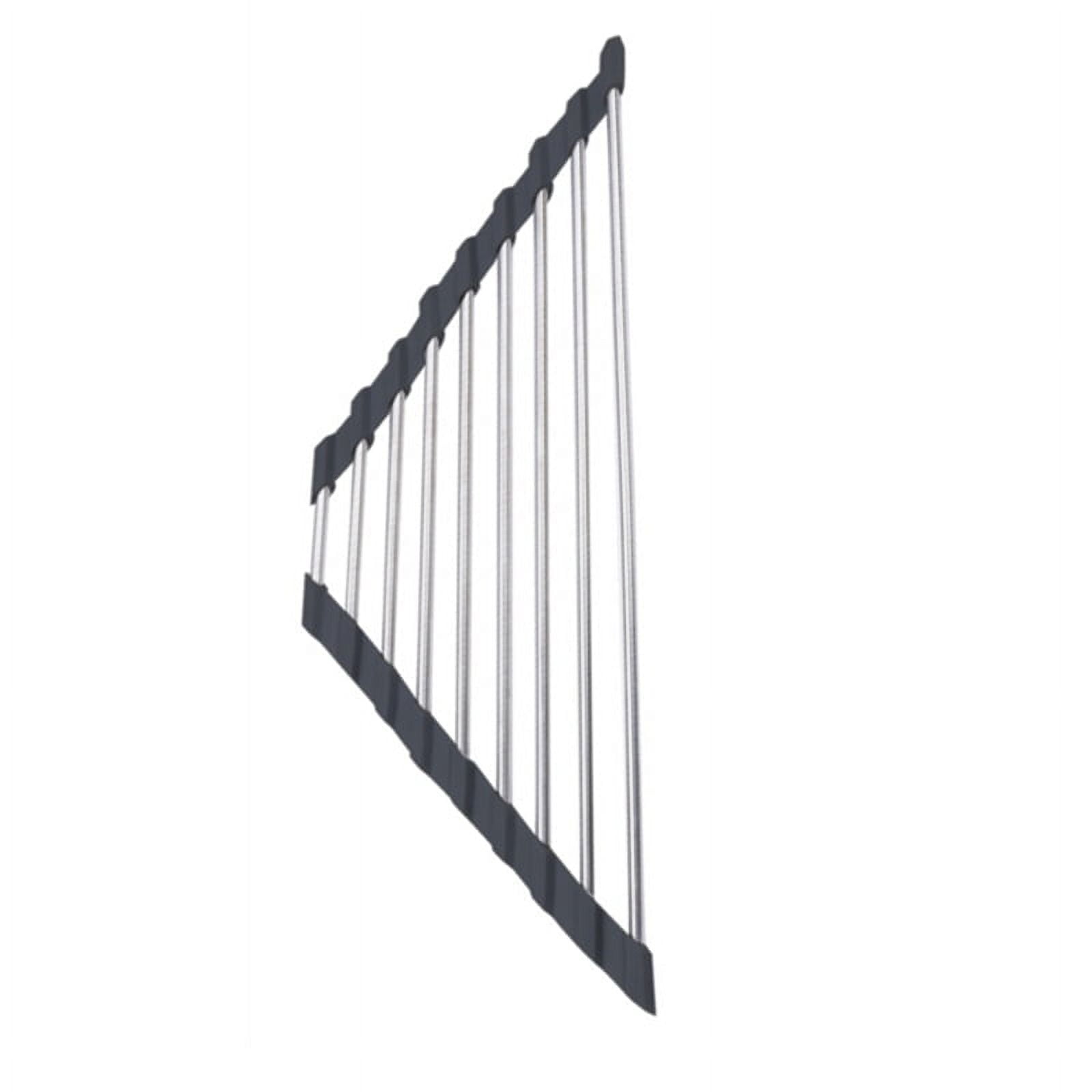 Foldable Stainless Steel Dish Drainer Roll Up Dish Drying Rack Shelf ...