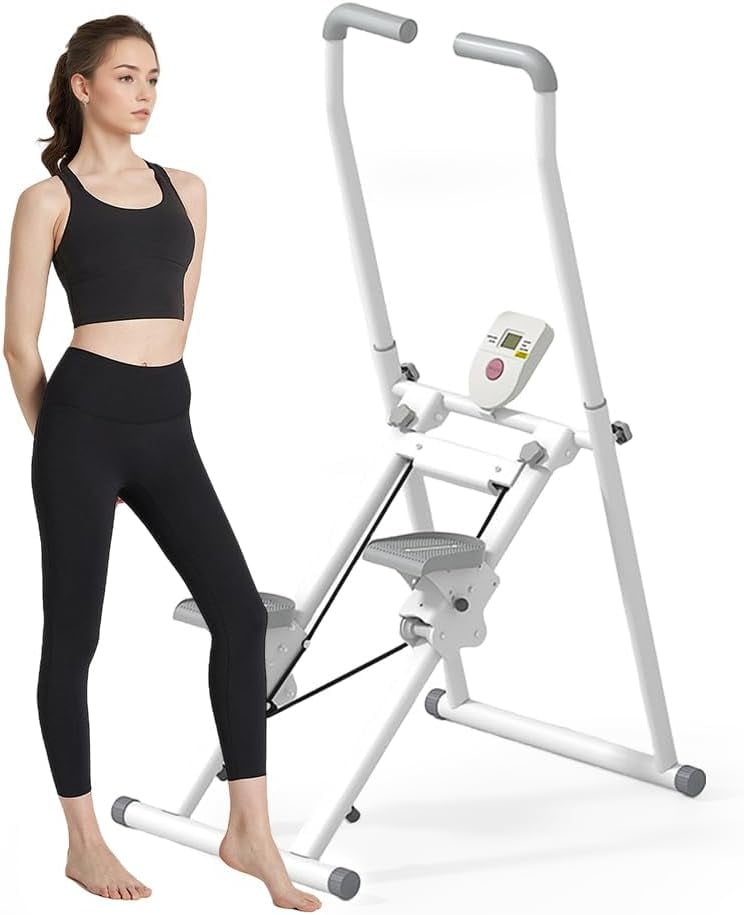 Foldable Stair Stepper Machine for Home - 300lb Capacity Cardio Climber ...