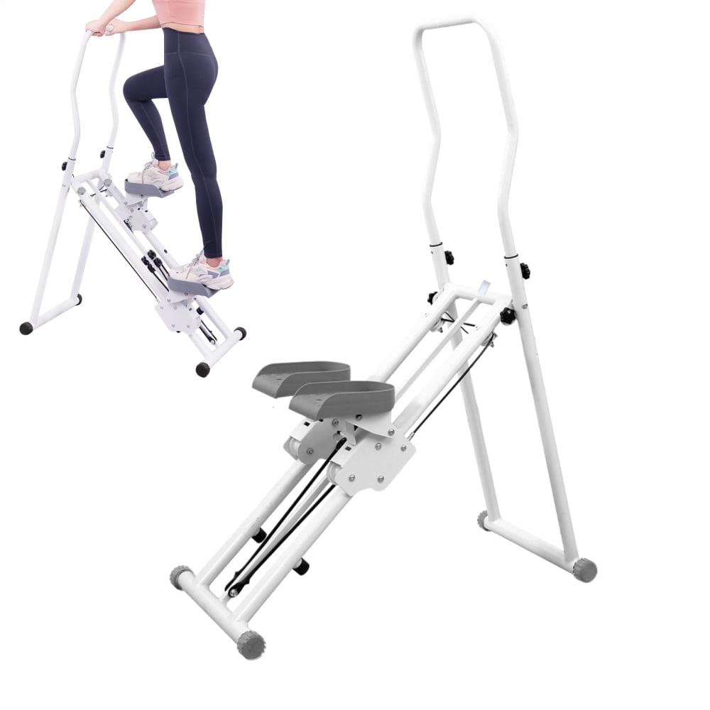 Foldable Stair Stepper for Cardio Fitness, Adjustable Handlebar and ...