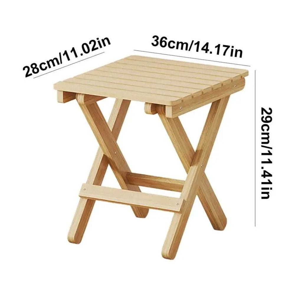 Foldable Stool Portable Wooden Step Stool Lightweight Portable Wooden ...