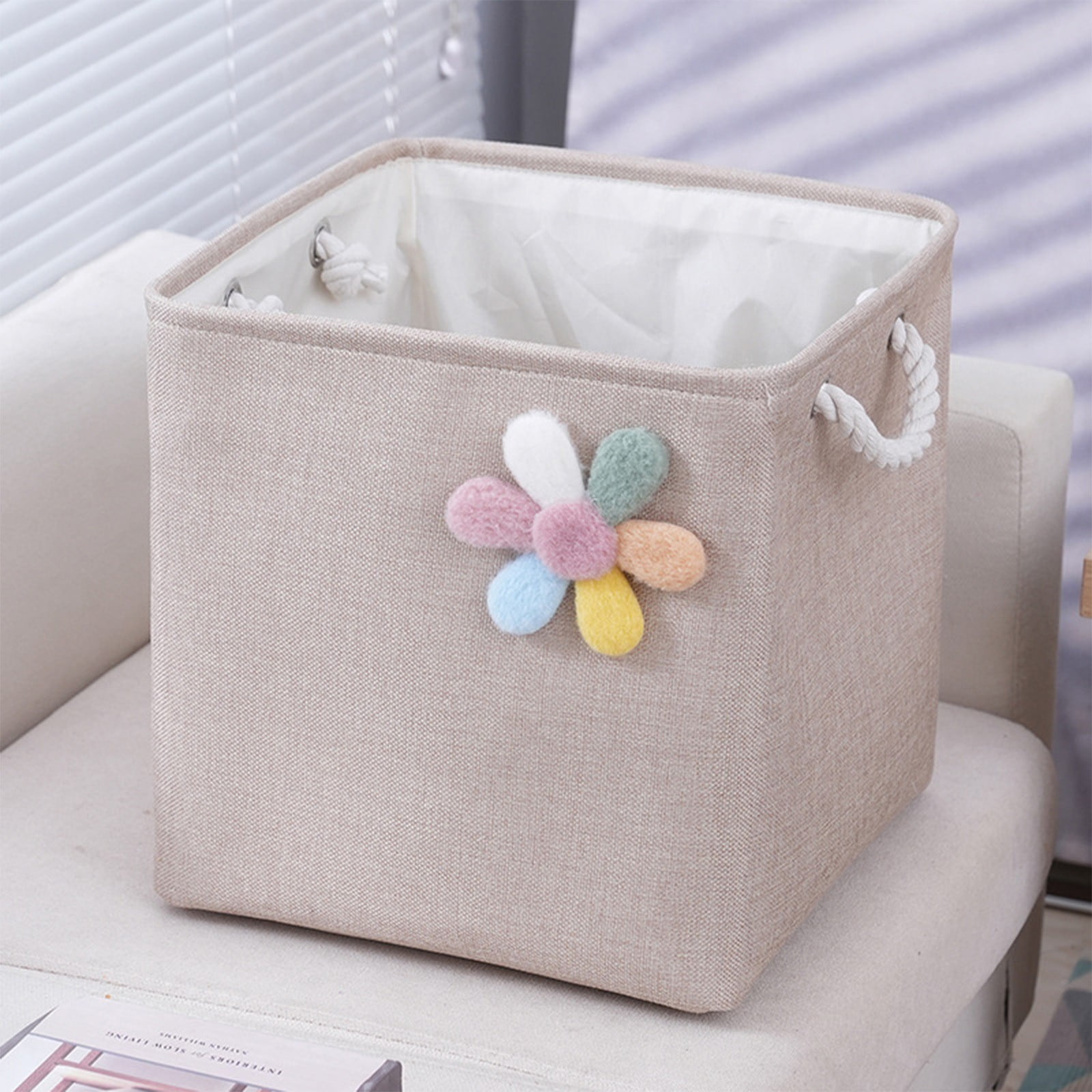 Foldable Storage Basket Fabric Cube | Clothes, Toys, Miscellaneous ...