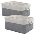 Foldable Storage Basket, Fabric Open Basket Bins, Closet Organizers ...