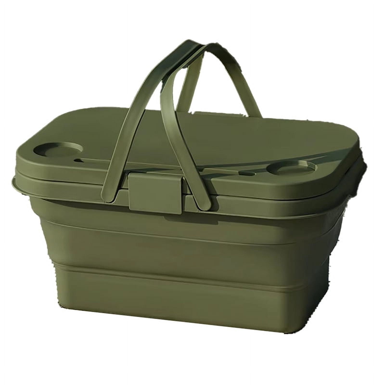 Foldable Storage Basket Set, Wilderness Sailor Picnic Basket, Compact ...