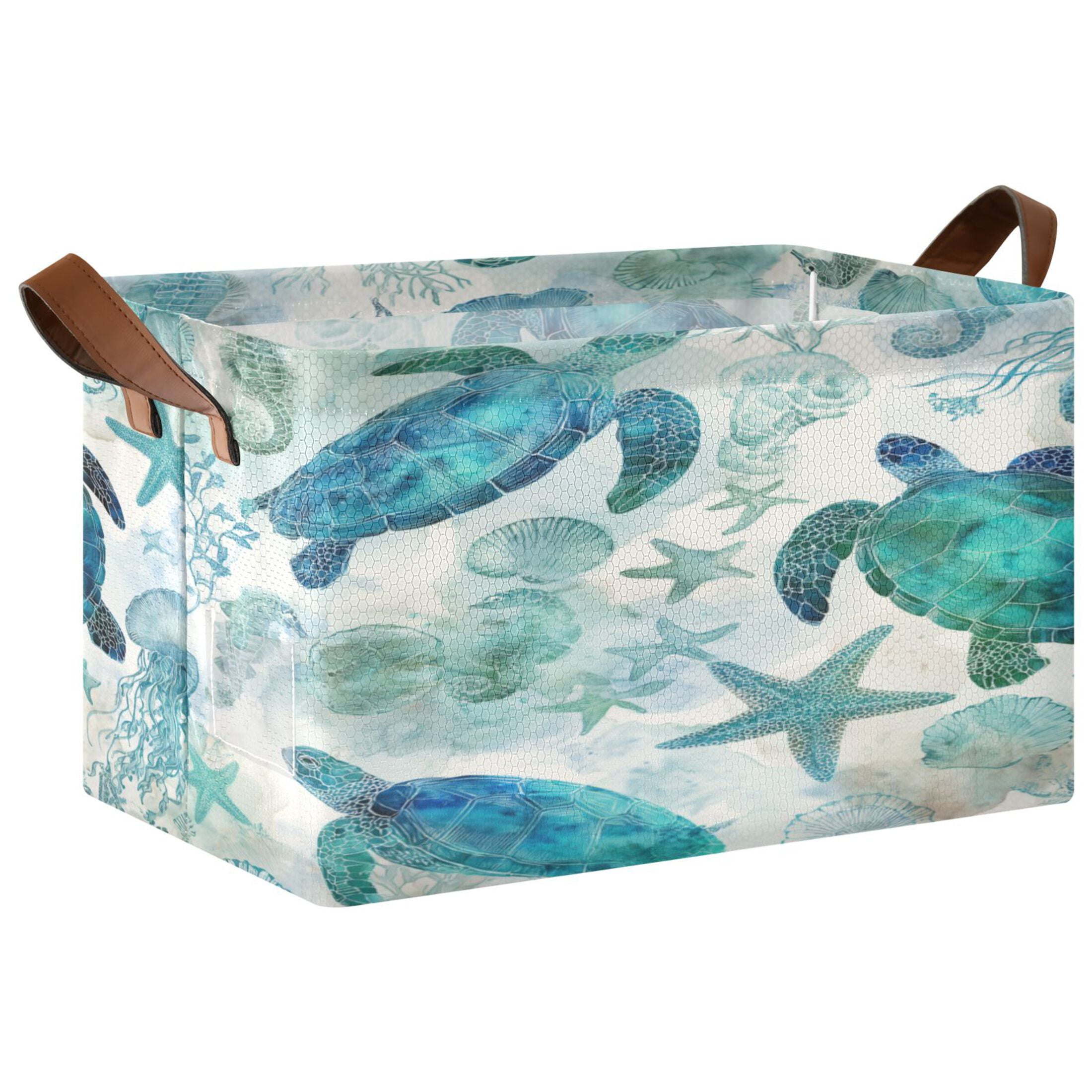Foldable Storage Basket Waterproof Fabric Features Metal Frame + Hollow ...