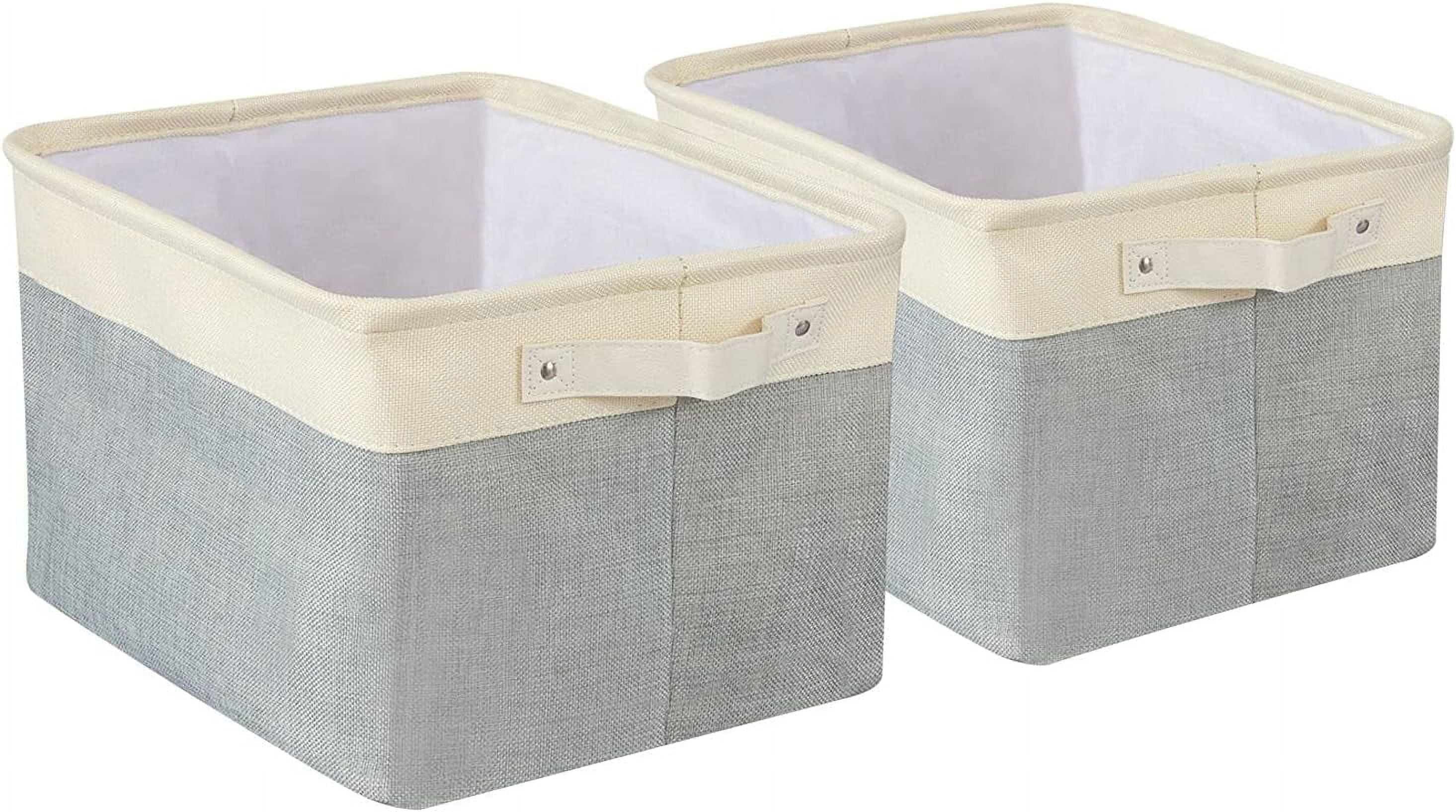 Foldable Storage Baskets, Multi-Purpose Organizers Canvas Storage Bin ...