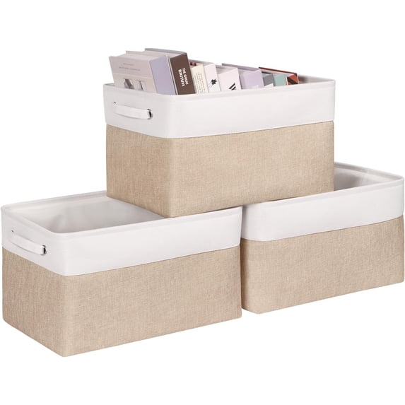 Foldable Storage Bin Collapsible Fabric Storage Basket Cube with ...